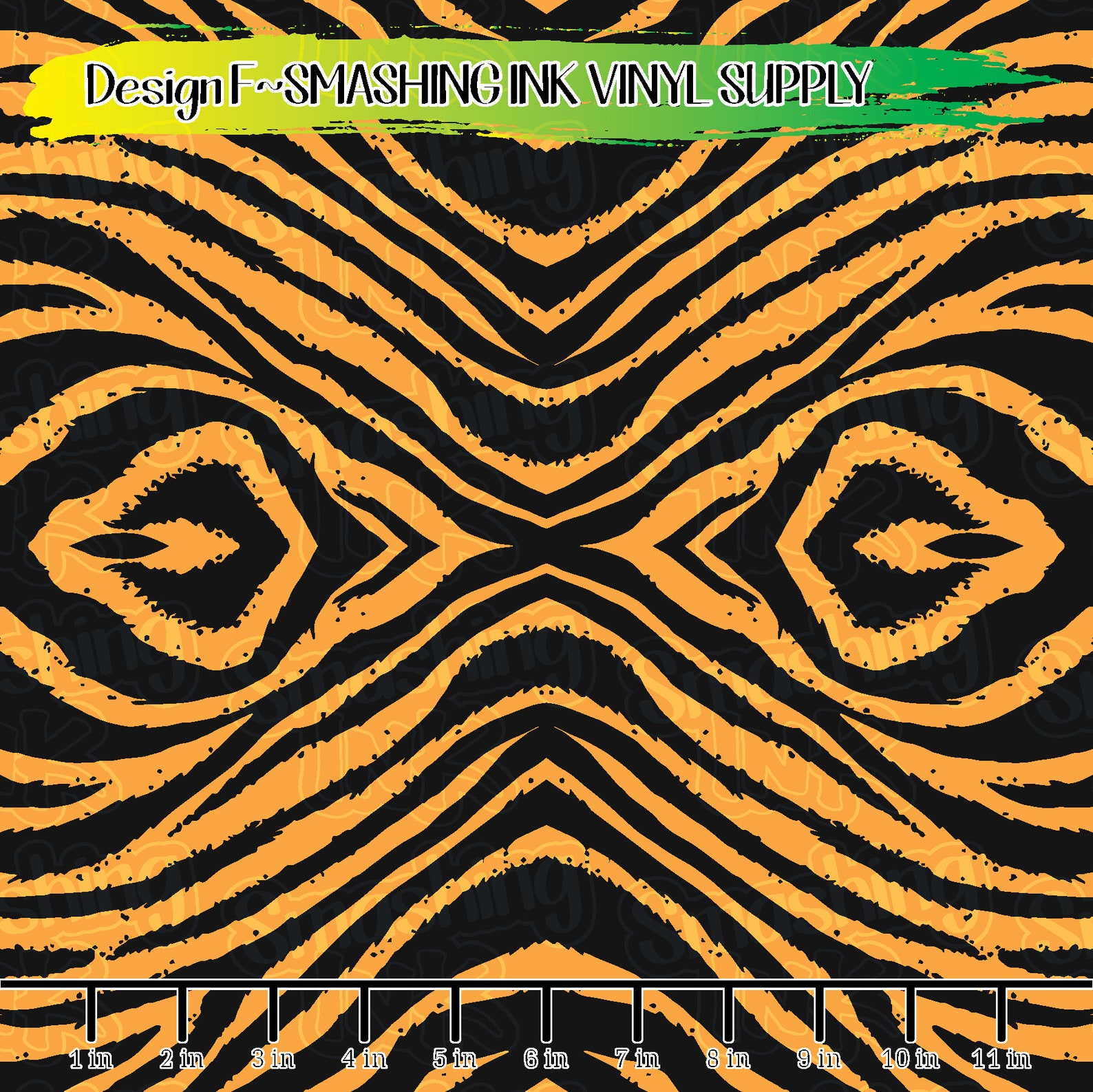 Tiger Stripes Adhesive Vinyl | Heat Transfer | Faux Leather | Laser ...