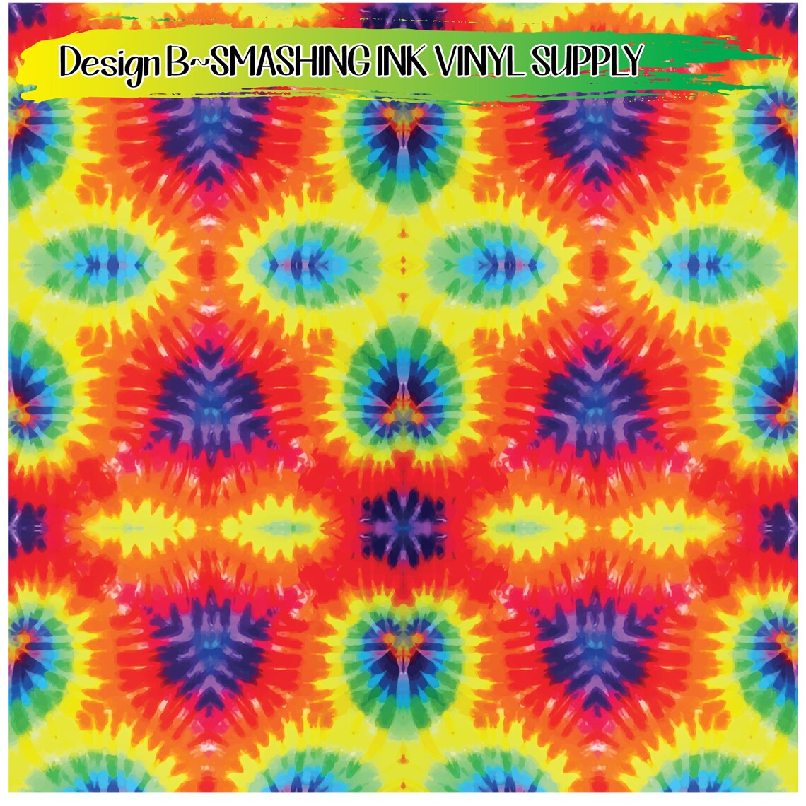 Tie Dye Vinyl Pattern/Printed Heat Transfer Vinyl/Patterned | Etsy