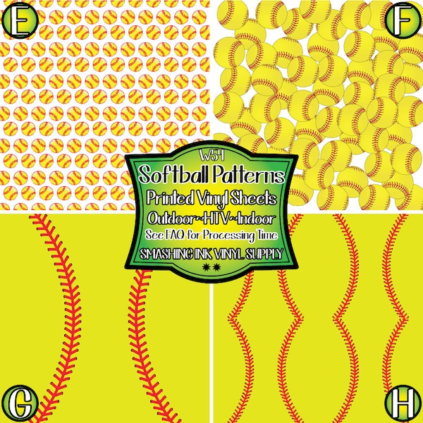 Softball Vinyl - Etsy