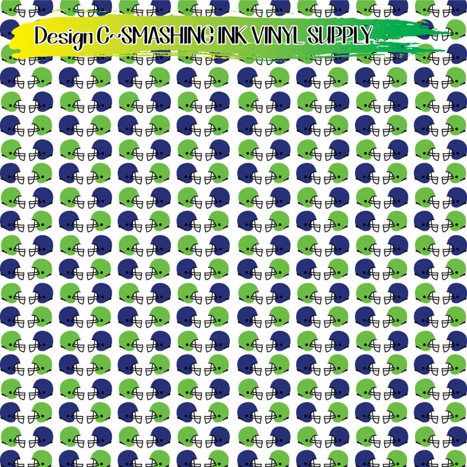 Football Patterned Adhesive Vinyl | Heat Transfer | Faux Leather ...