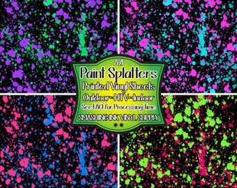 90's Paint Splatter Vinyl Heat Transfer Vinyl or Adhesive - Etsy