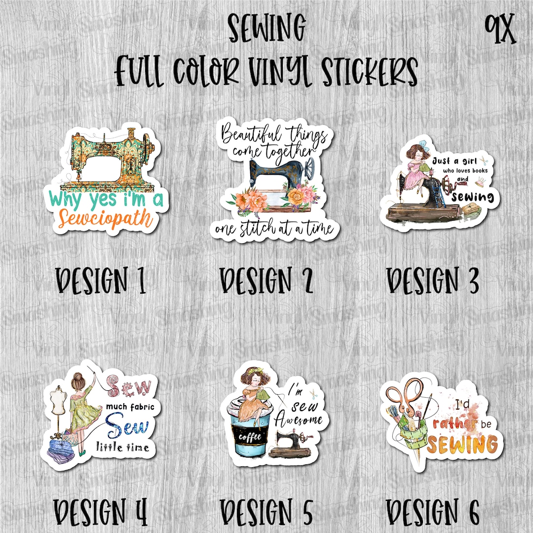 Sewing Full Color Sticker/printed Vinyl Sticker/printed Vinyl Decal ...
