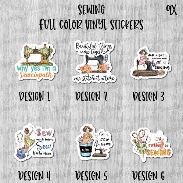 Sewing Wall Decal - Etsy