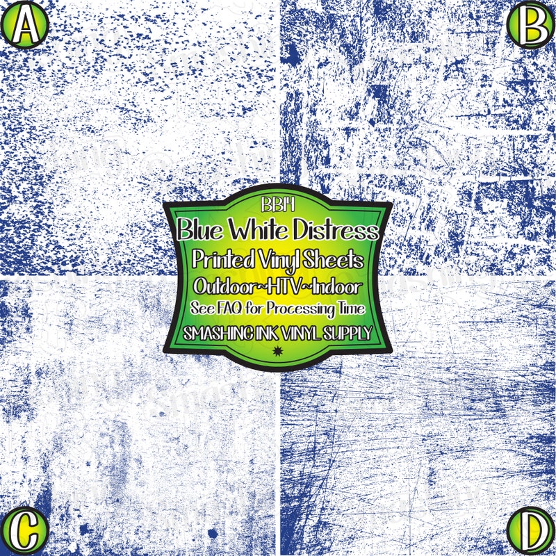 Blue Distressed - Etsy