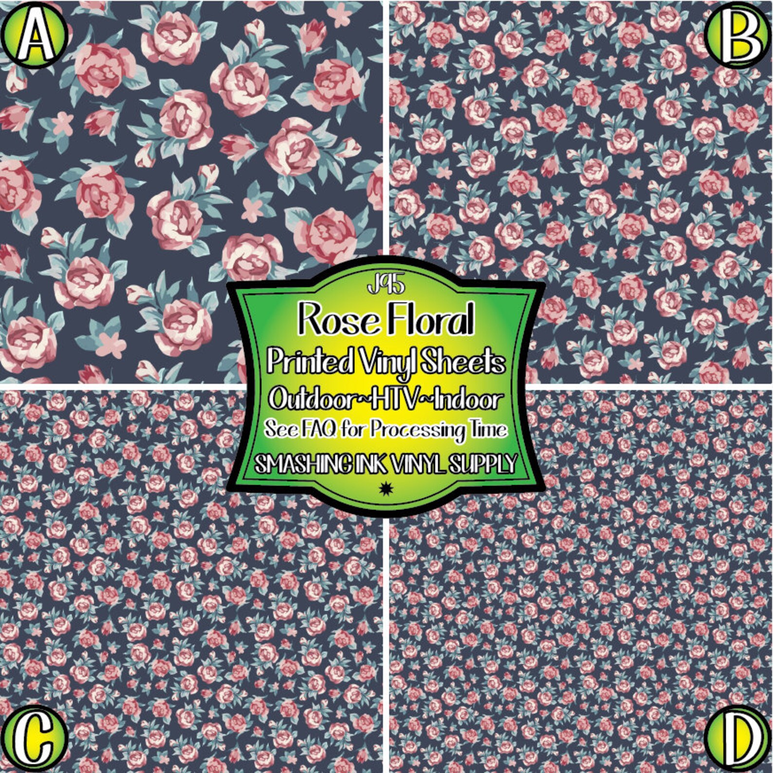 Rose Wallpaper Adhesive Vinyl | Heat Transfer | Faux Leather | Laser ...