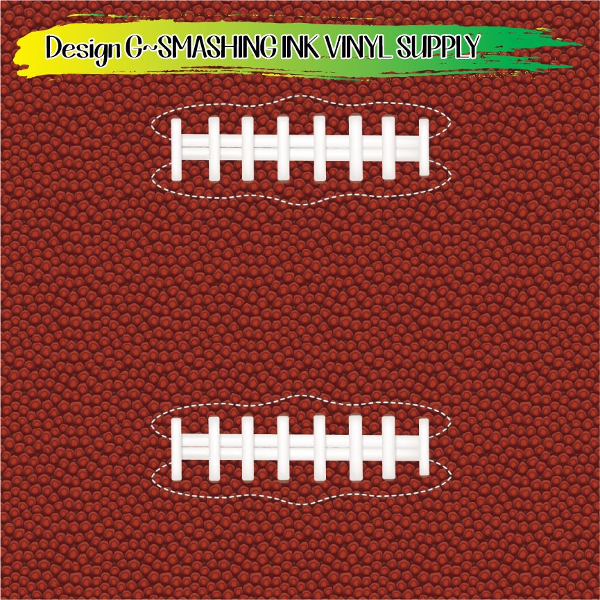 Football Laces Adhesive Vinyl | Heat Transfer | Faux Leather | Laser ...