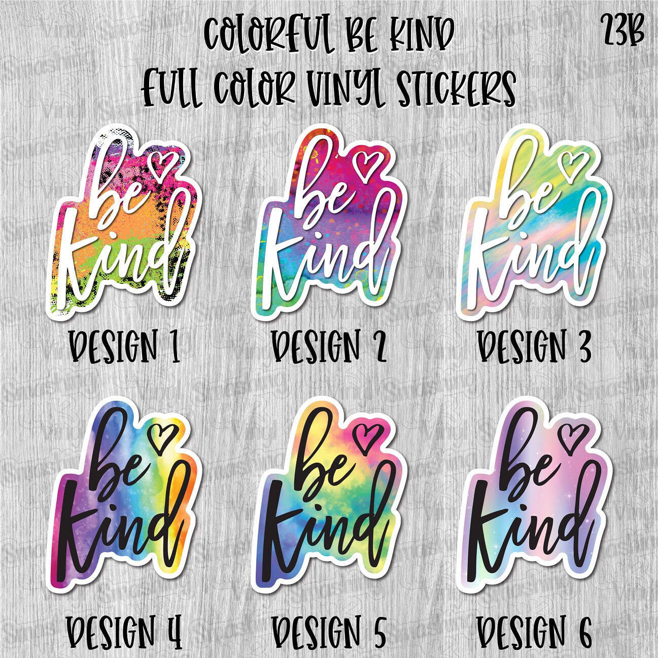 Be Kind Full Color Sticker/printed Vinyl Sticker/printed Vinyl | Etsy
