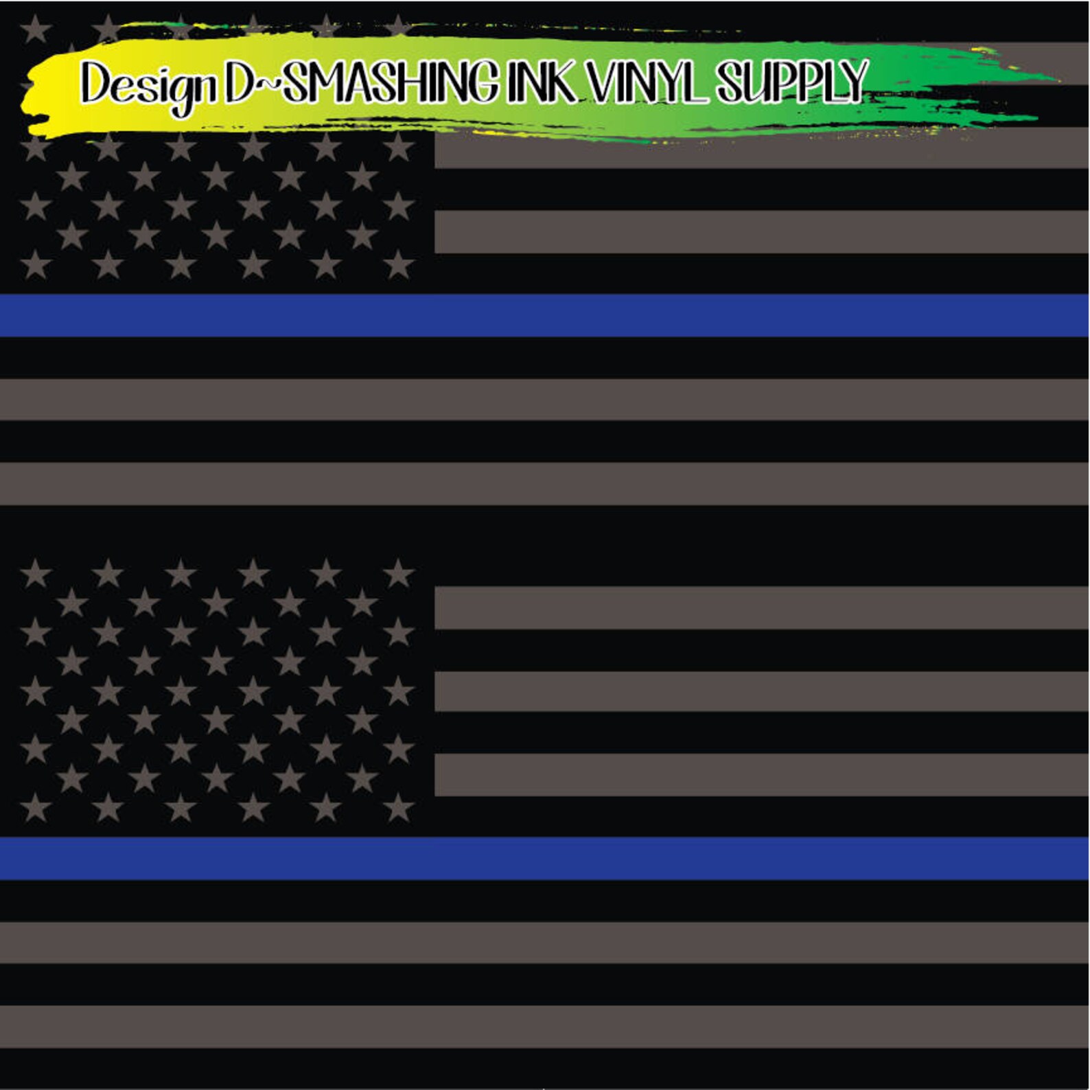 Police Blue Flag Vinyl/printed Heat Transfer Vinyl/patterned - Etsy