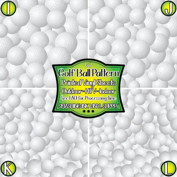 Golf Ball Pattern Vinyl/Printed Heat Transfer Vinyl/Patterned | Etsy
