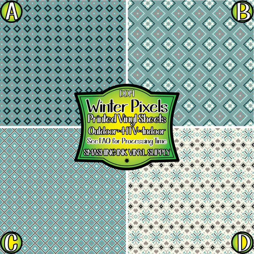 Winter Sweater Vinyl/printed Heat Transfer Vinyl/patterned Vinyl ...