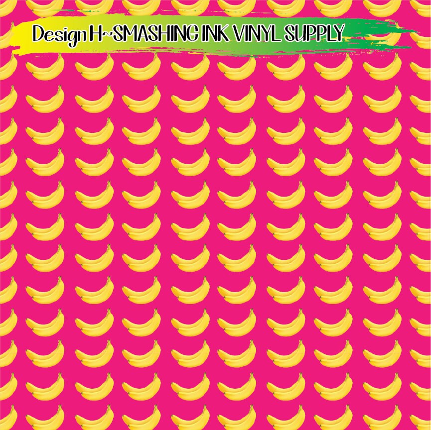 Banana Pattern Vinyl/printed Heat Transfer Vinyl/patterned - Etsy