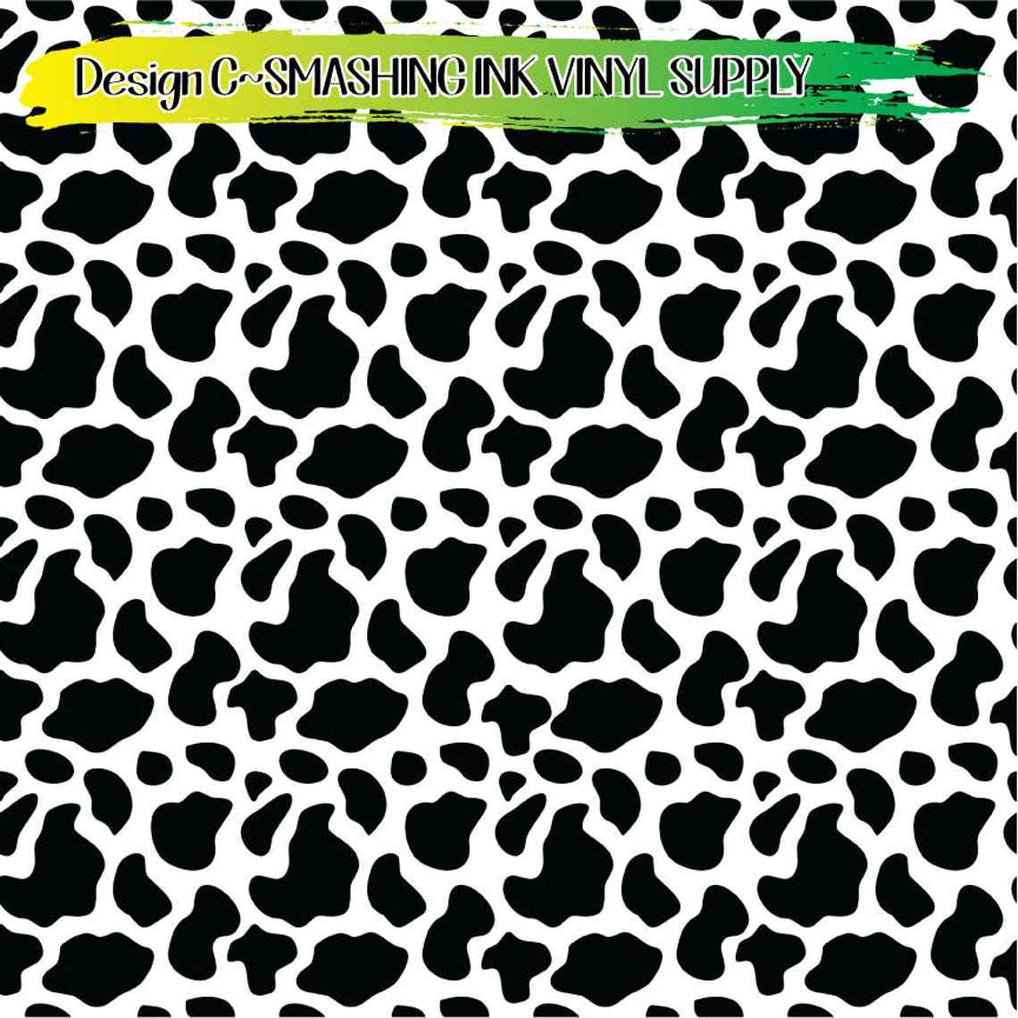 Cow Print Pattern Vinyl/printed Heat Transfer Vinyl/patterned Vinyl ...