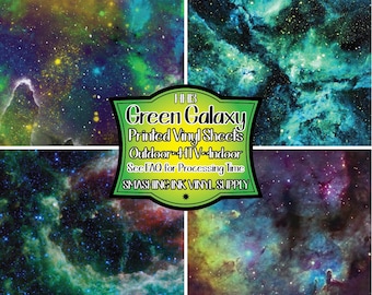 Galaxy Space Vinyl/printed Stars Heat Transfer Vinyl/patterned | Etsy