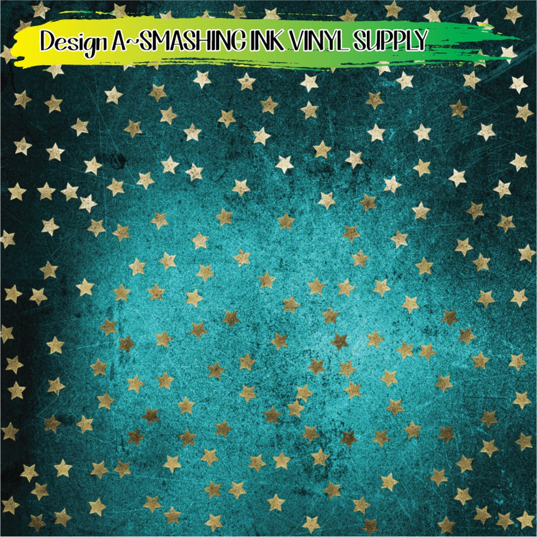 Stars Grunge Adhesive Vinyl | Heat Transfer | Faux Leather | Laser Safe ...