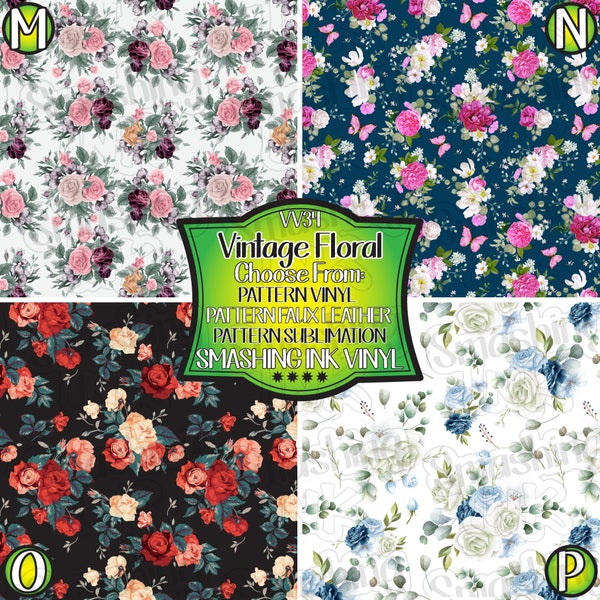 Floral Vinyl - Etsy