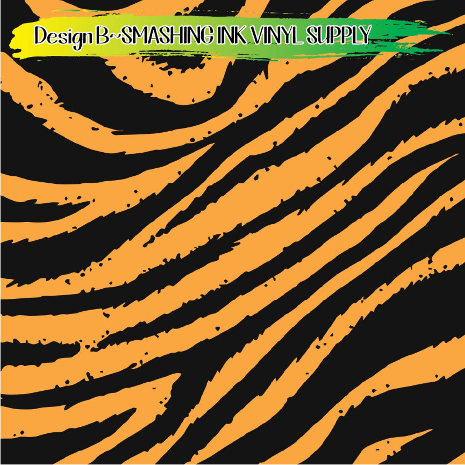 Tiger Stripes Adhesive Vinyl | Heat Transfer | Faux Leather | Laser ...