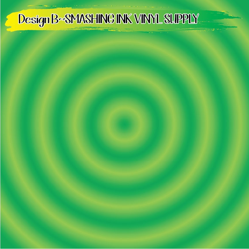 Green Ombre Vinyl Print/printed Heat Transfer Vinyl/patterned Vinyl ...