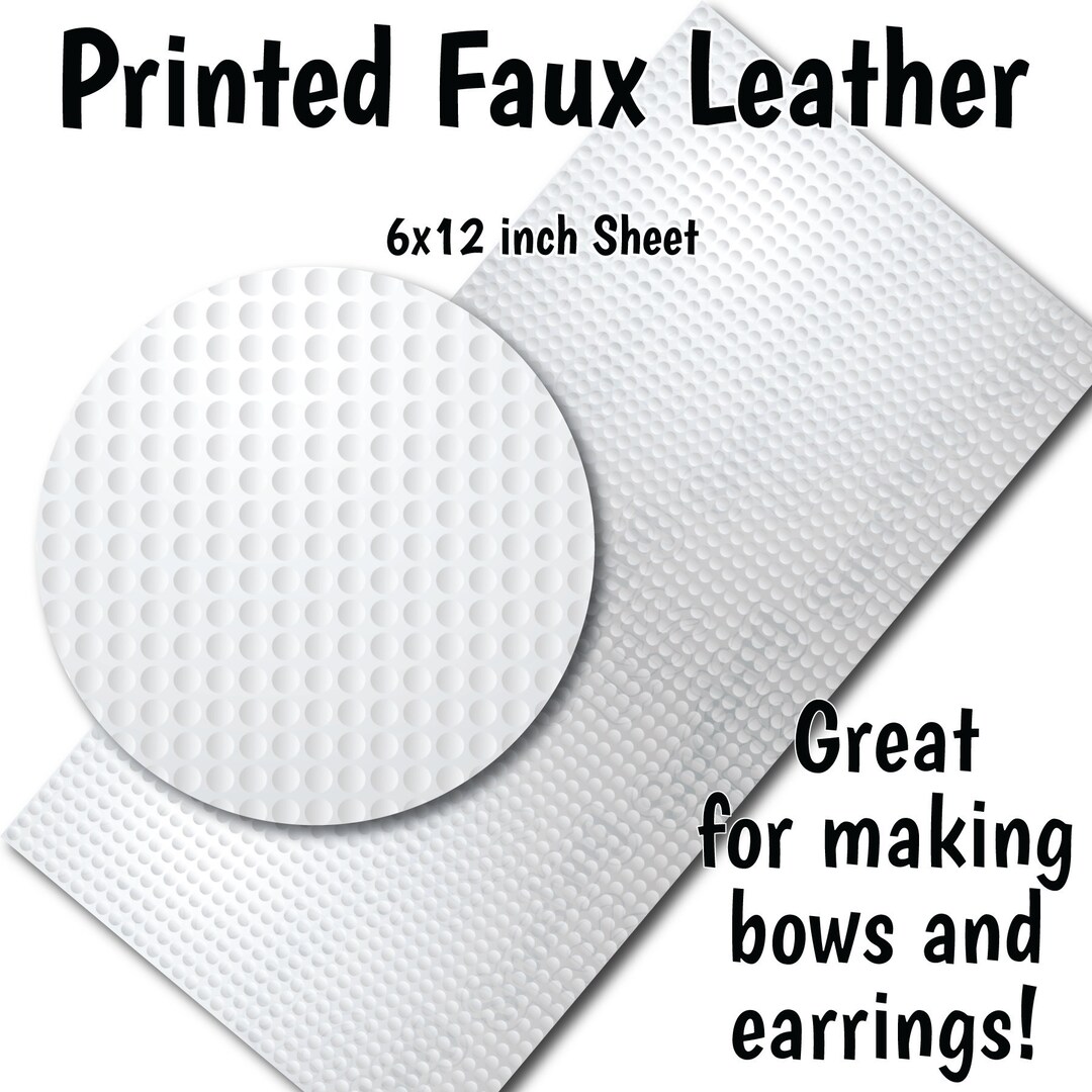 Golf Ball Pattern Faux Leather Sheet/printed Faux Leather for Earrings ...