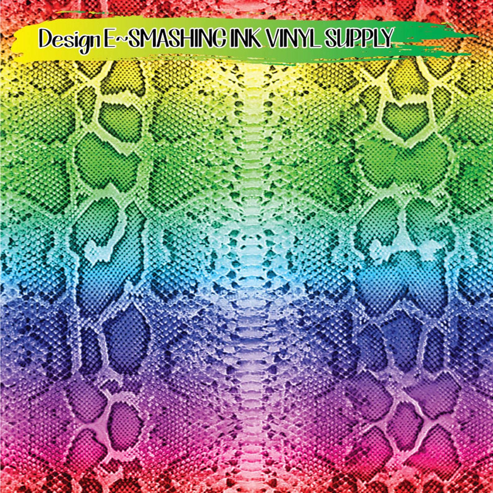 Rainbow Snakeskin Vinyl/printed Heat Transfer Vinyl/patterned - Etsy
