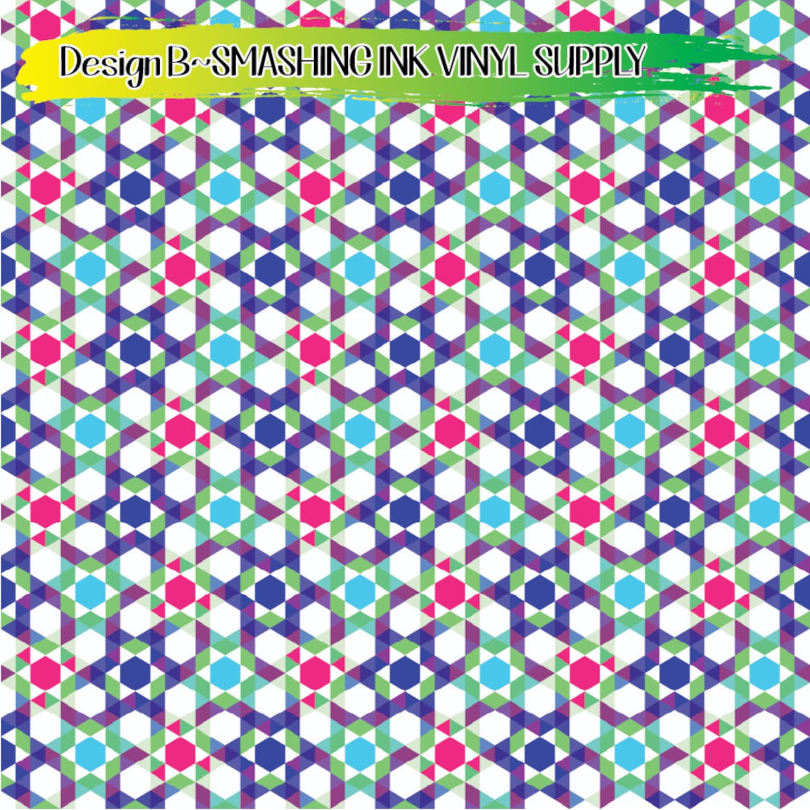 Hexagon Vinyl Pattern/printed Heat Transfer Vinyl/patterned Vinyl ...