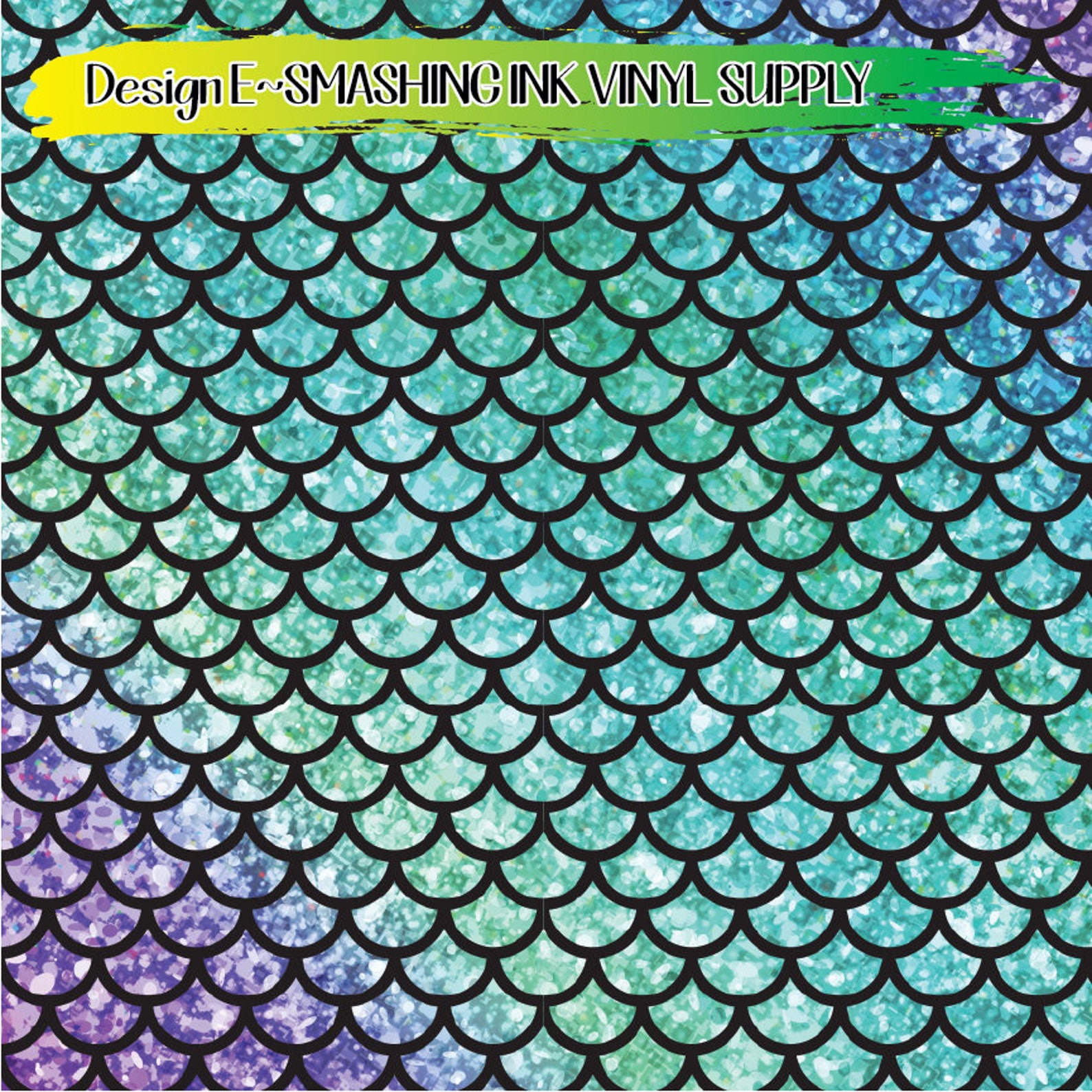 Mermaid Scales Adhesive Vinyl | Heat Transfer | Faux Leather | Laser ...