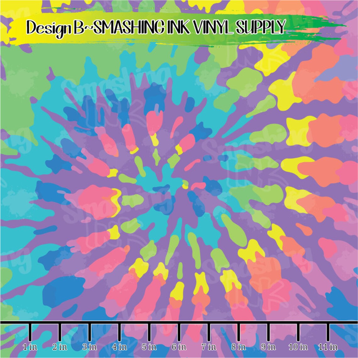 Pastel Tie Dye Vinyl/printed Heat Transfer Vinyl/patterned | Etsy