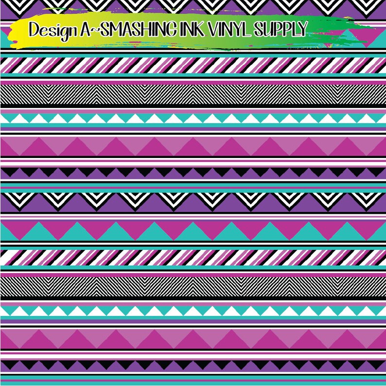 Aztec Triangle Vinyl/printed Heat Transfer Vinyl/patterned - Etsy