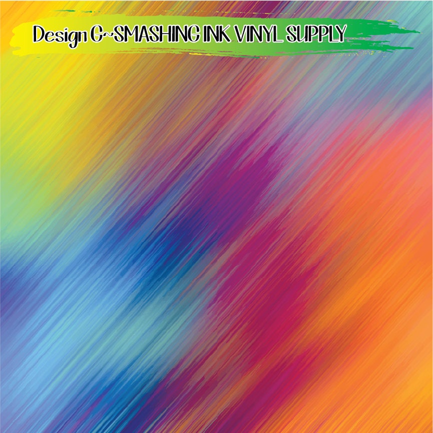 Colorful Lines Vinyl/Printed Heat Transfer Vinyl/Patterned | Etsy