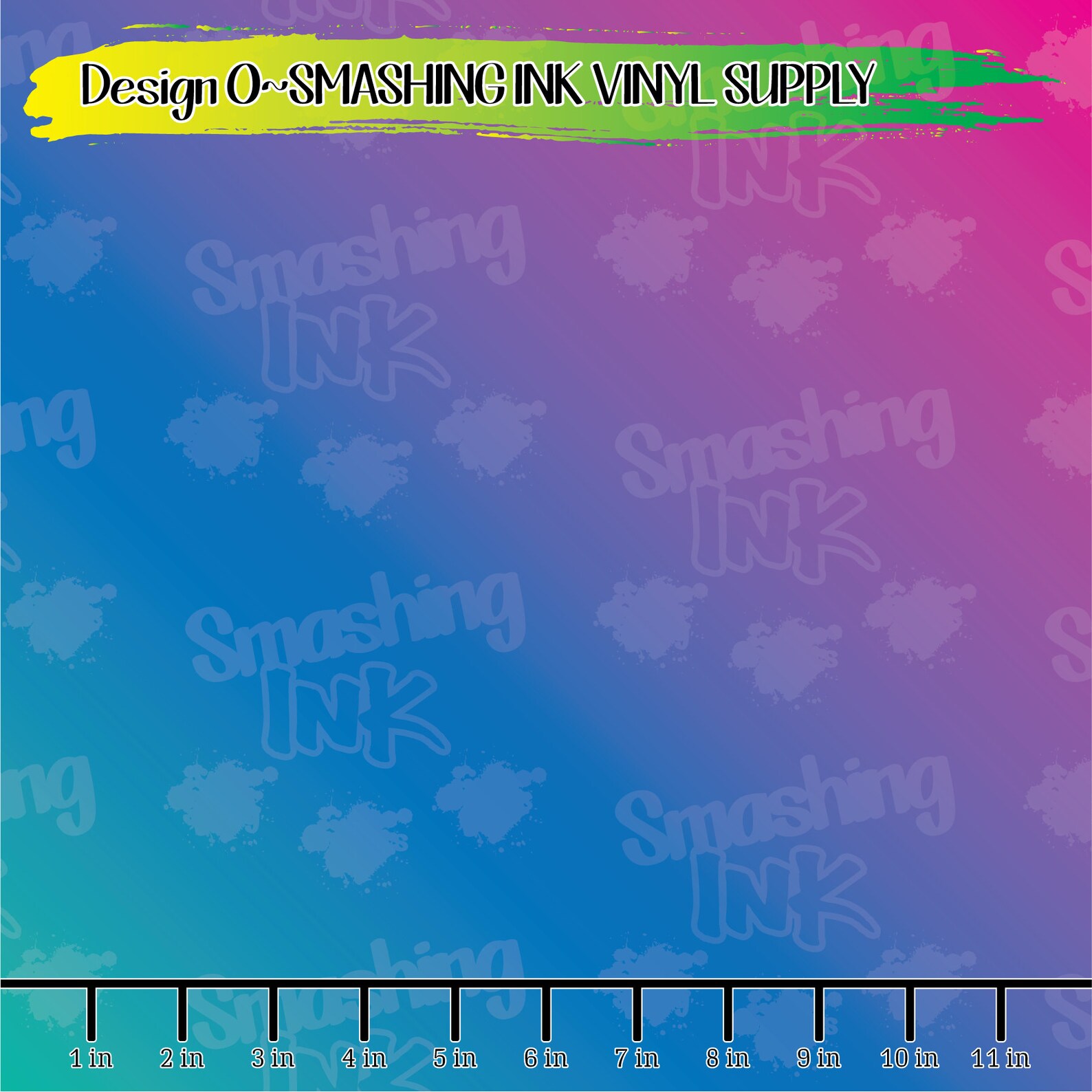 Pink-teal Ombre Vinyl/printed Heat Transfer Vinyl/patterned Vinyl ...