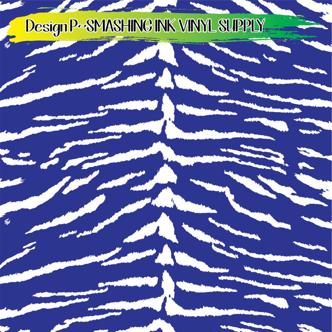 Blue White Animal Print/printed Heat Transfer Vinyl/patterned Vinyl ...