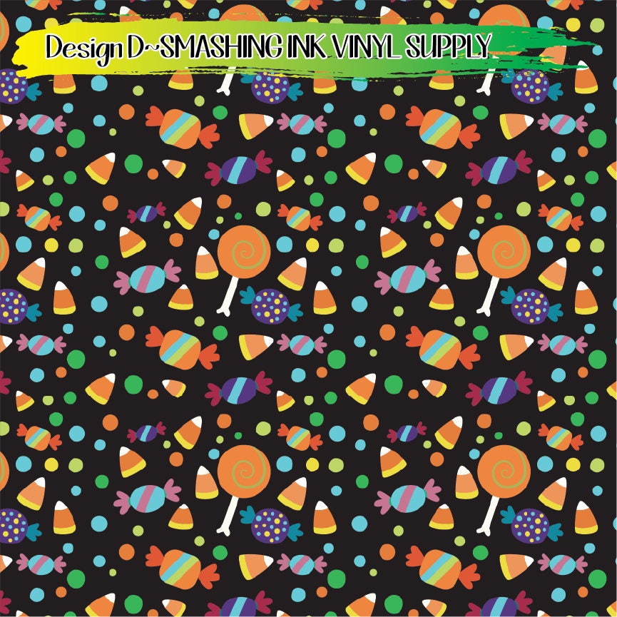 Halloween Candy Adhesive Vinyl | Heat Transfer | Faux Leather | Laser ...