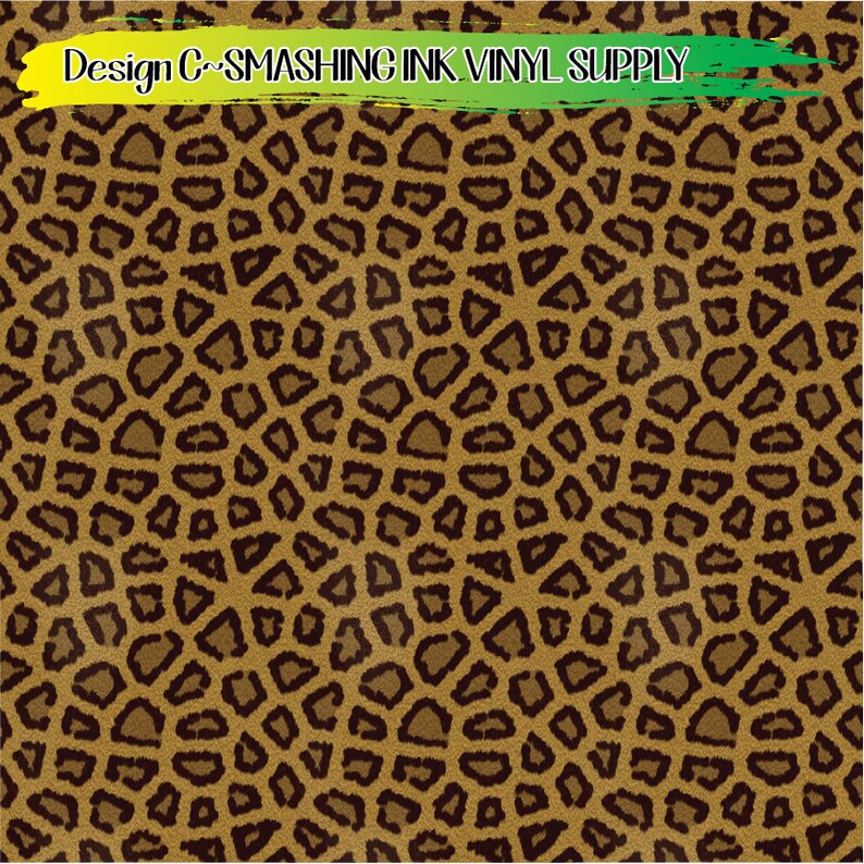 Leopard Print Vinyl/printed Heat Transfer Vinyl/patterned - Etsy