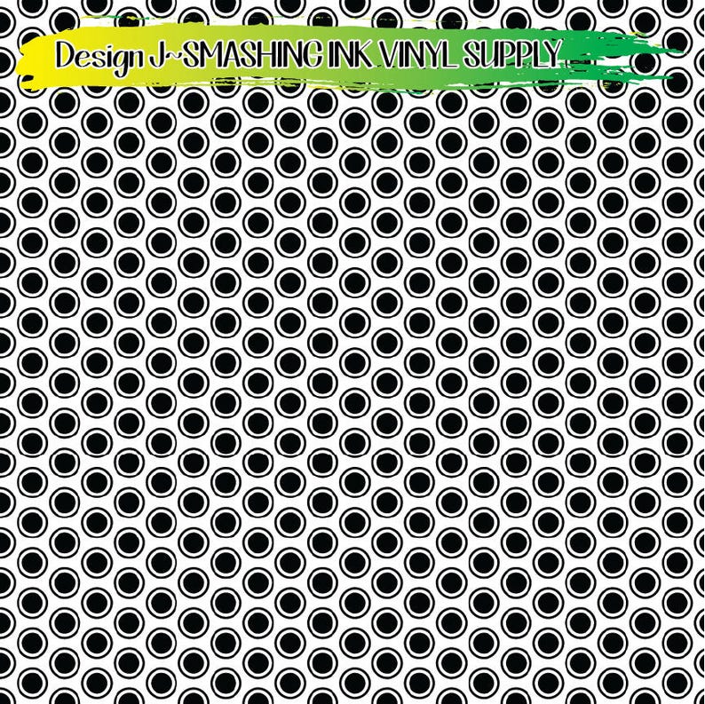 Black White Dot Vinyl/printed Heat Transfer Vinyl/patterned - Etsy