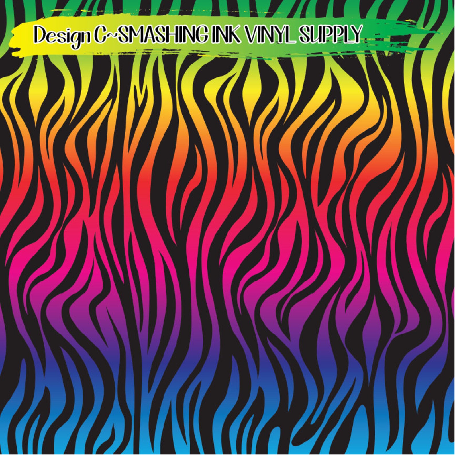 Rainbow Zebra Print Vinyl/printed Heat Transfer - Etsy