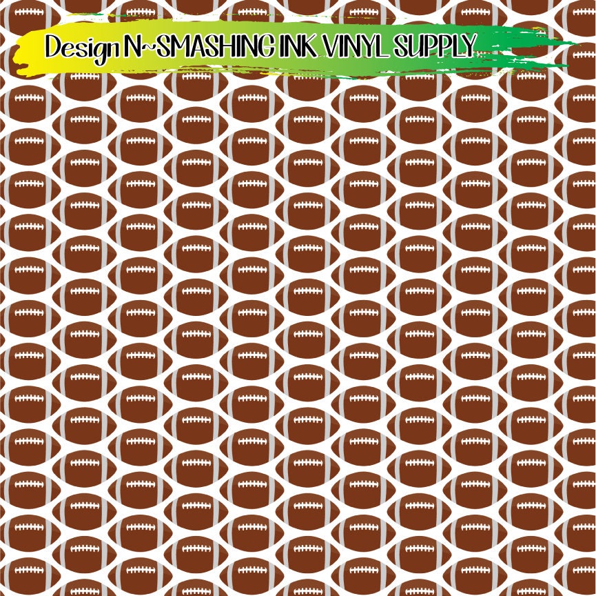 Football Patterns Adhesive Vinyl | Heat Transfer | Faux Leather | Laser ...