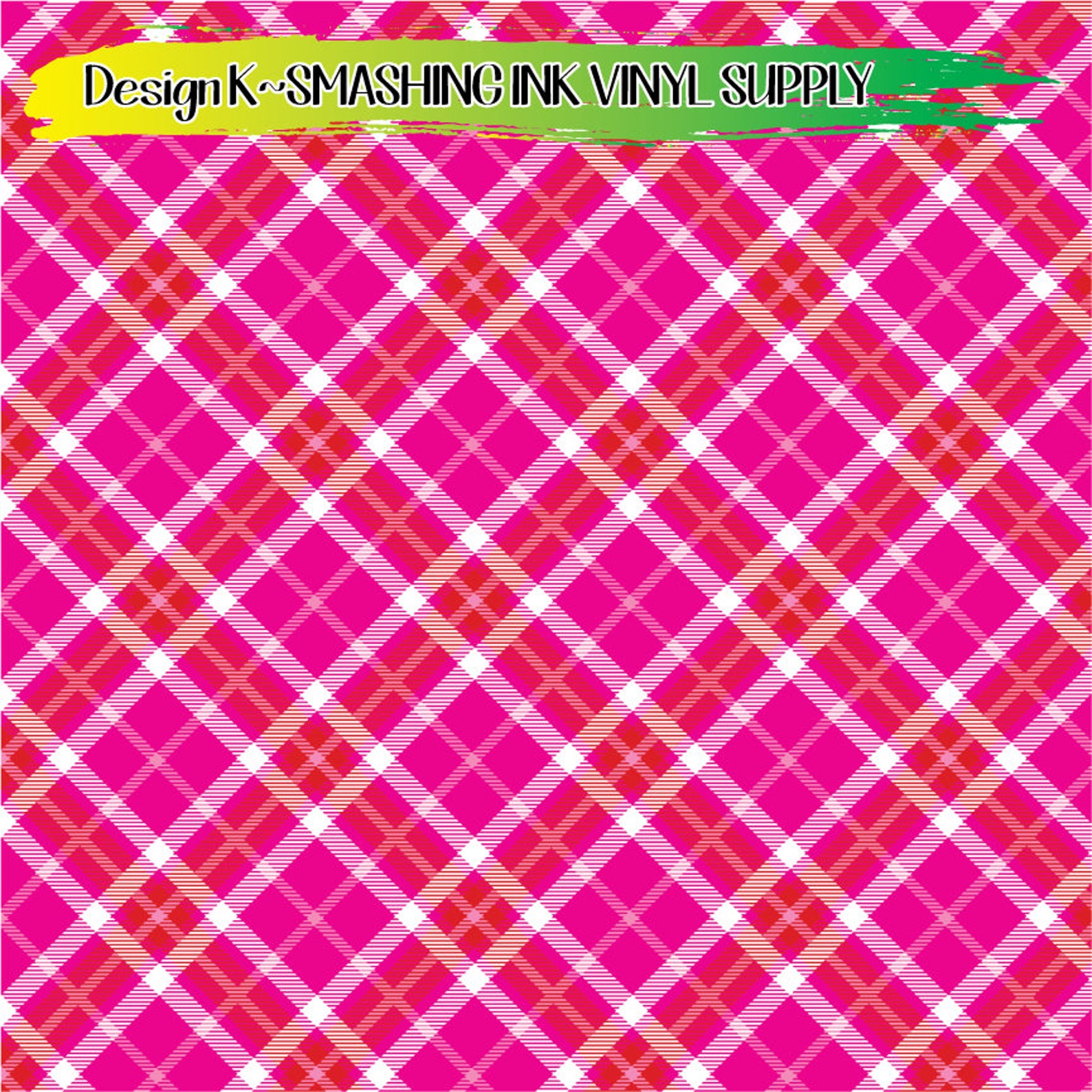 Red Pink Plaid Vinyl/printed Heat Transfer Vinyl/patterned - Etsy