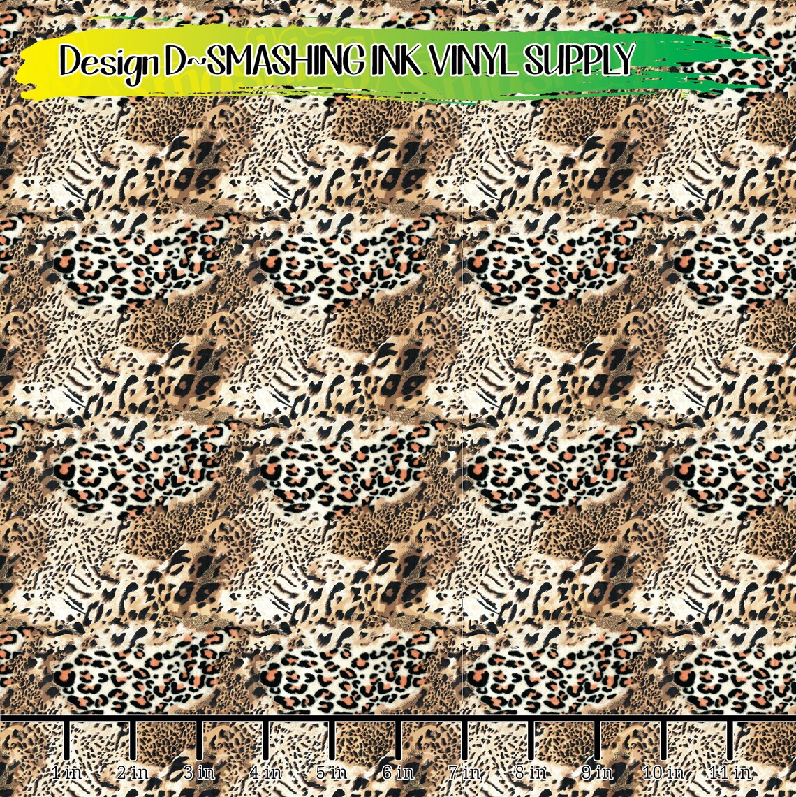 Animal Print Pattern Adhesive Vinyl | Heat Transfer | Faux Leather ...