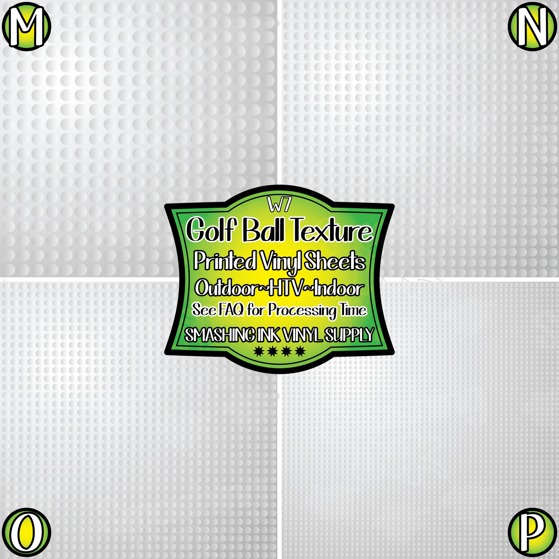 Golf Ball Pattern Adhesive Vinyl | Heat Transfer | Faux Leather | Laser ...