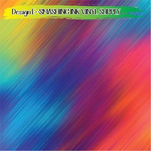 Colorful Lines Vinyl/printed Heat Transfer Vinyl/patterned Vinyl ...