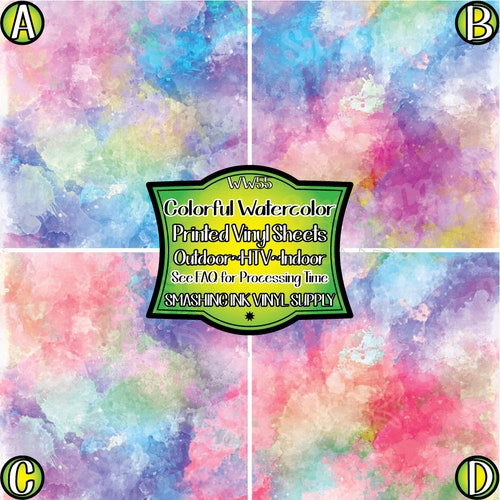 Colorful Paint Splatter Vinyl/printed Heat Transfer - Etsy