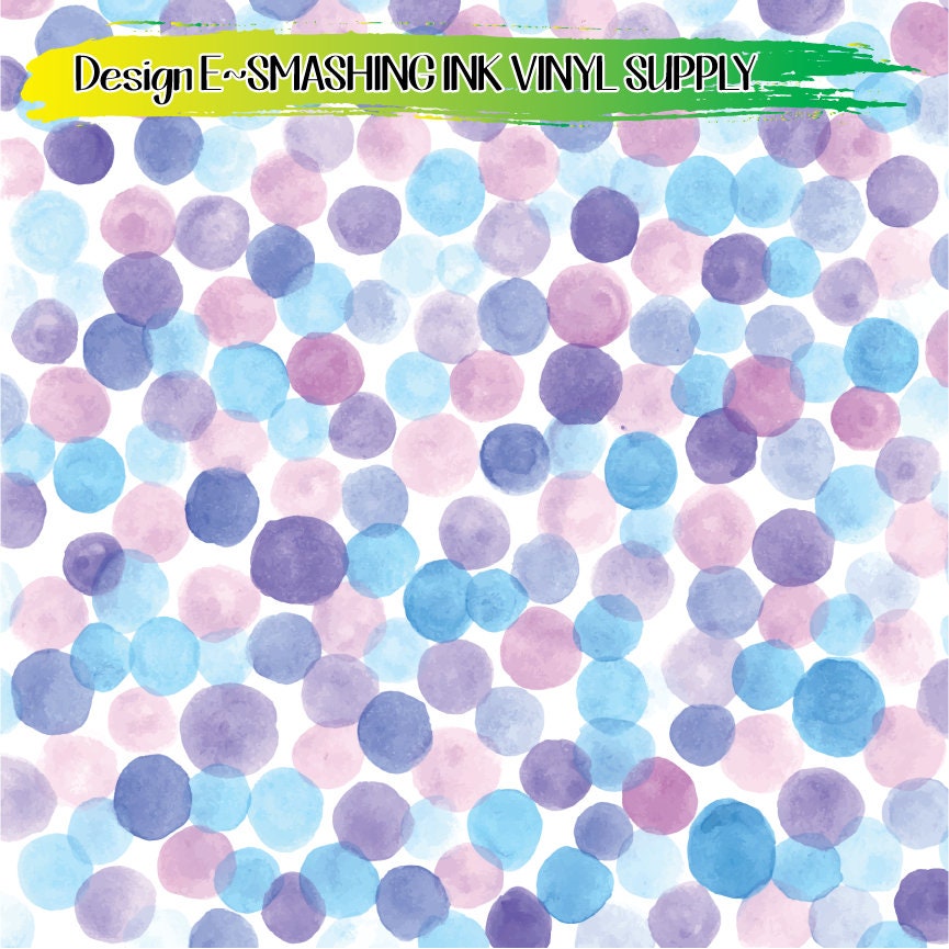Watercolor Dots Vinyl/printed Heat Transfer Vinyl/patterned - Etsy