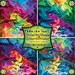 Multicolor Swirl Adhesive Vinyl | Heat Transfer | Faux Leather | Laser ...