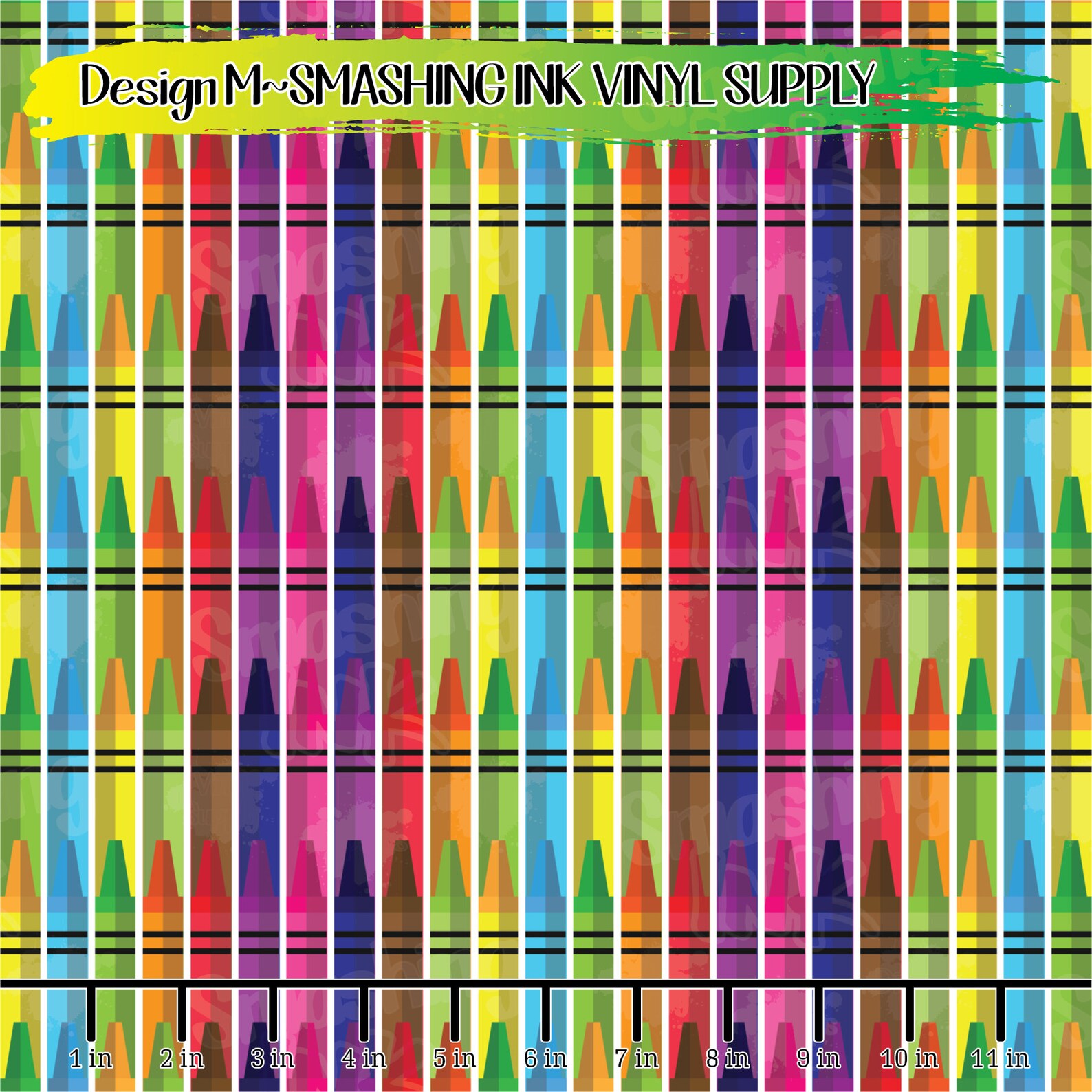 School Crayons Vinyl/printed Heat Transfer Vinyl/patterned - Etsy