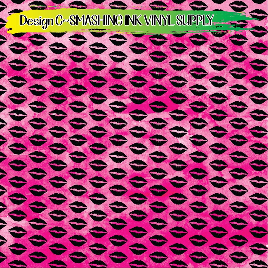 Lip Pattern Vinyl/printed Heat Transfer Vinyl/patterned | Etsy