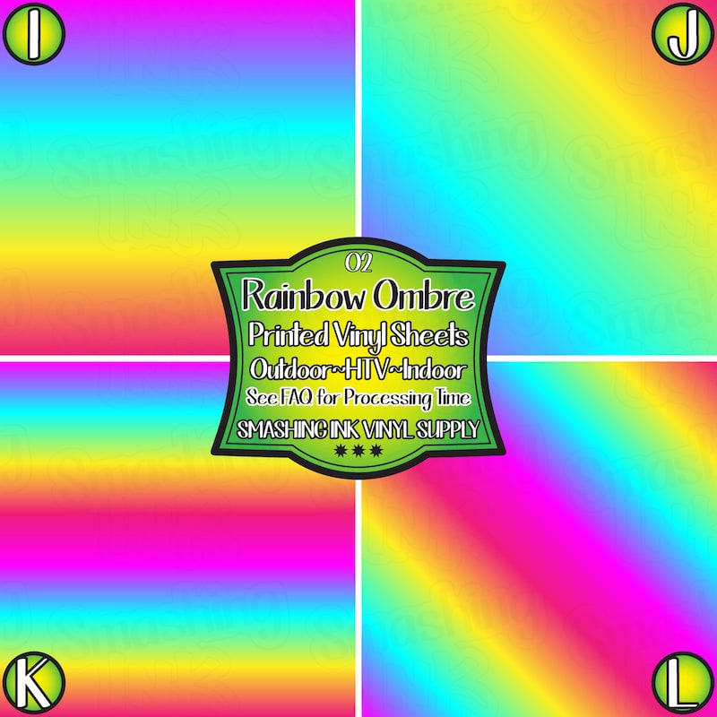 Rainbow Htv Vinyl - Etsy