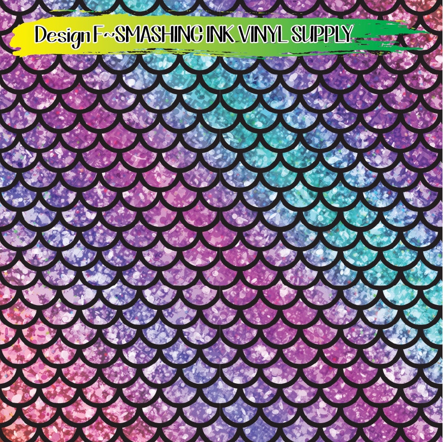Mermaid Scales Vinyl/printed Heat Transfer Vinyl/patterned Vinyl ...