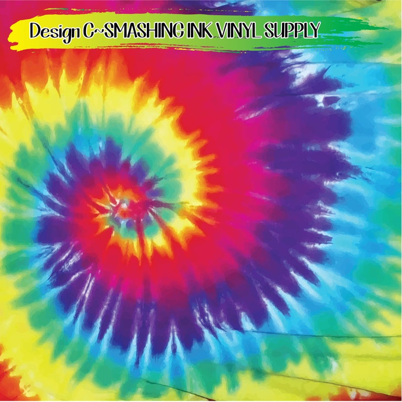 Tie Dye Vinyl Pattern/printed Heat Transfer Vinyl/patterned - Etsy