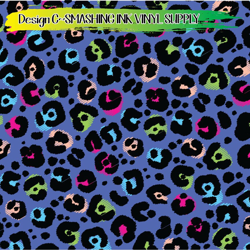 Colorful Cheetah Print/printed Heat Transfer Vinyl/patterned Vinyl ...