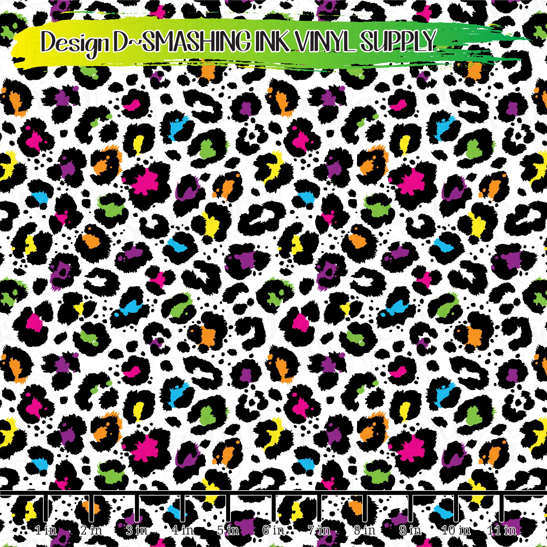 Rainbow Cheetah Printed Vinyl/Printed Heat Transfer - Etsy España