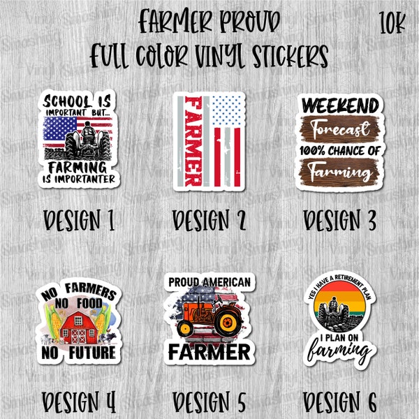 American Farmer Decals - Etsy